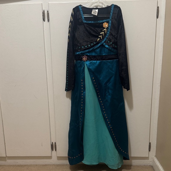 Disney | Costumes | Disney Frozen Anna Black And Teal Dress | Poshmark